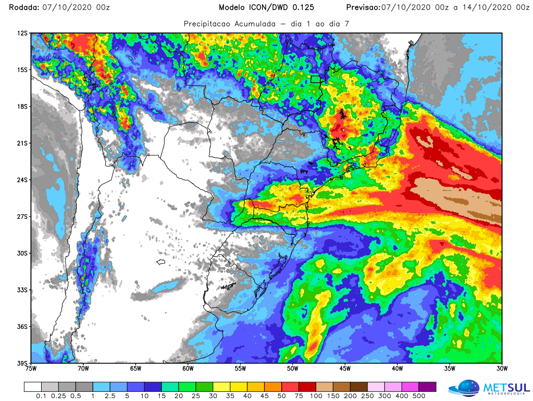 TENDÊNCIA DE CHUVA PARA SETE DIAS -Newe Seguros