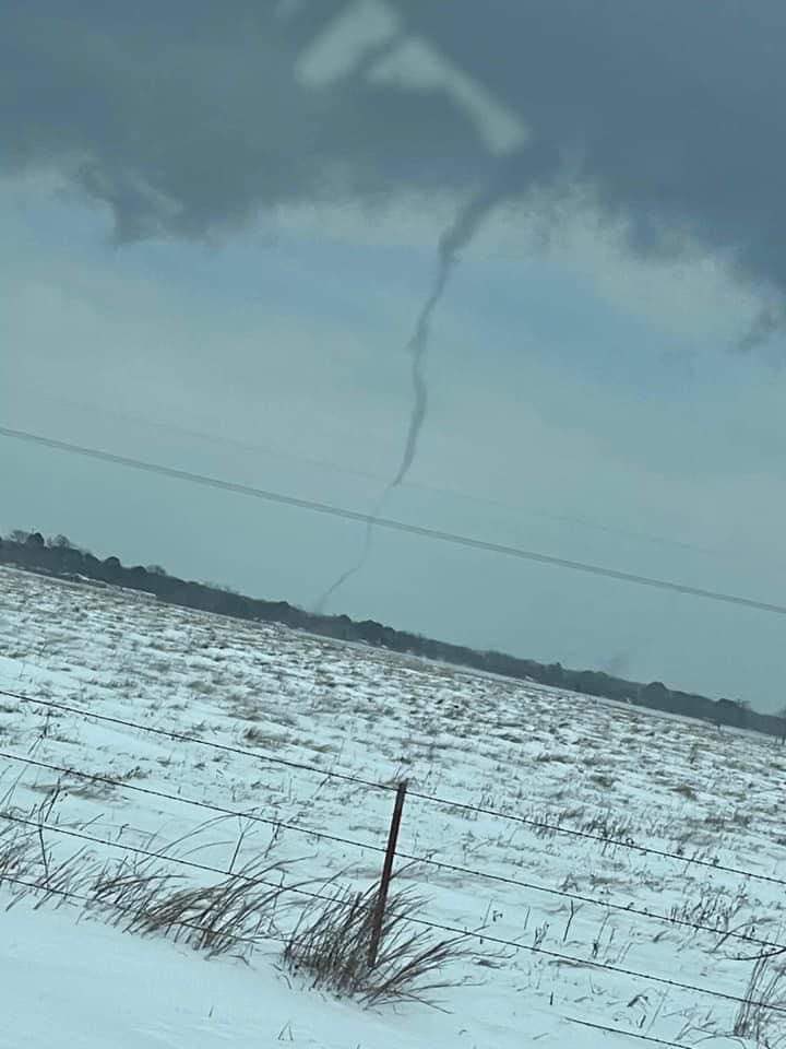 Snownado - Tornado de neve no Texas - MetSul Meteorologia