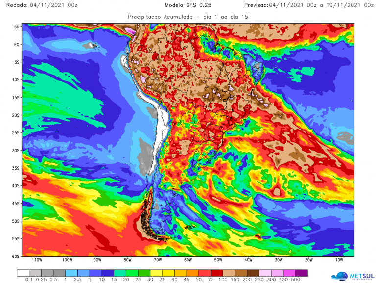 Confira quais regiões do Brasil terão mais chuva nos próximos 15 dias