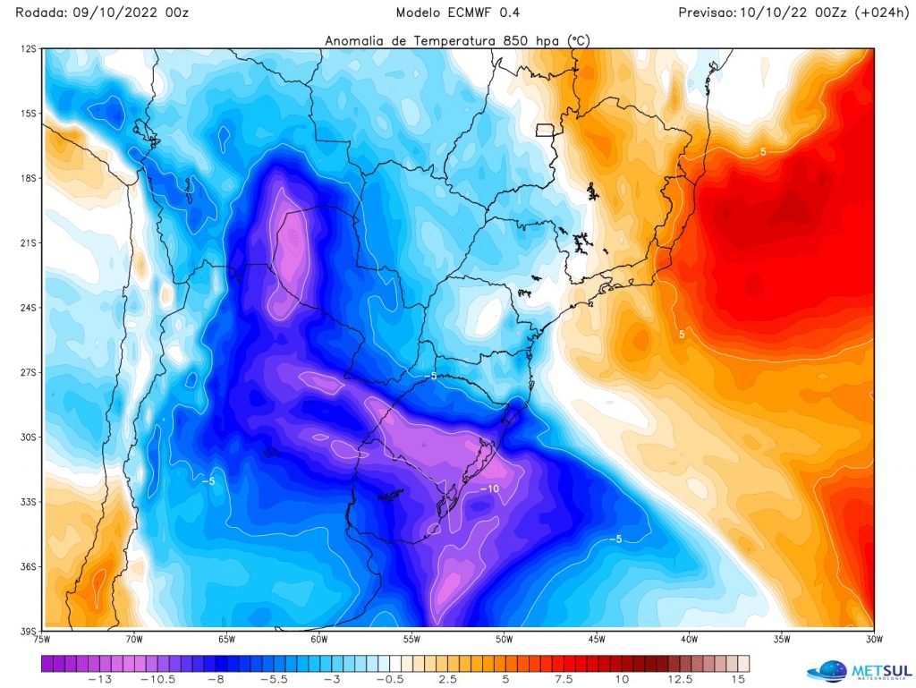 Semana com frio intenso e atípico para outubro com geada