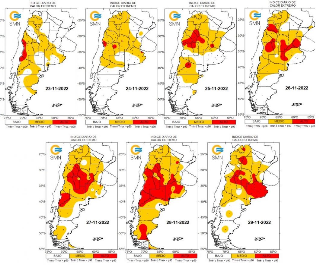 Onda de calor atingirá Argentina, Uruguai, Paraguai e Sul do Brasil