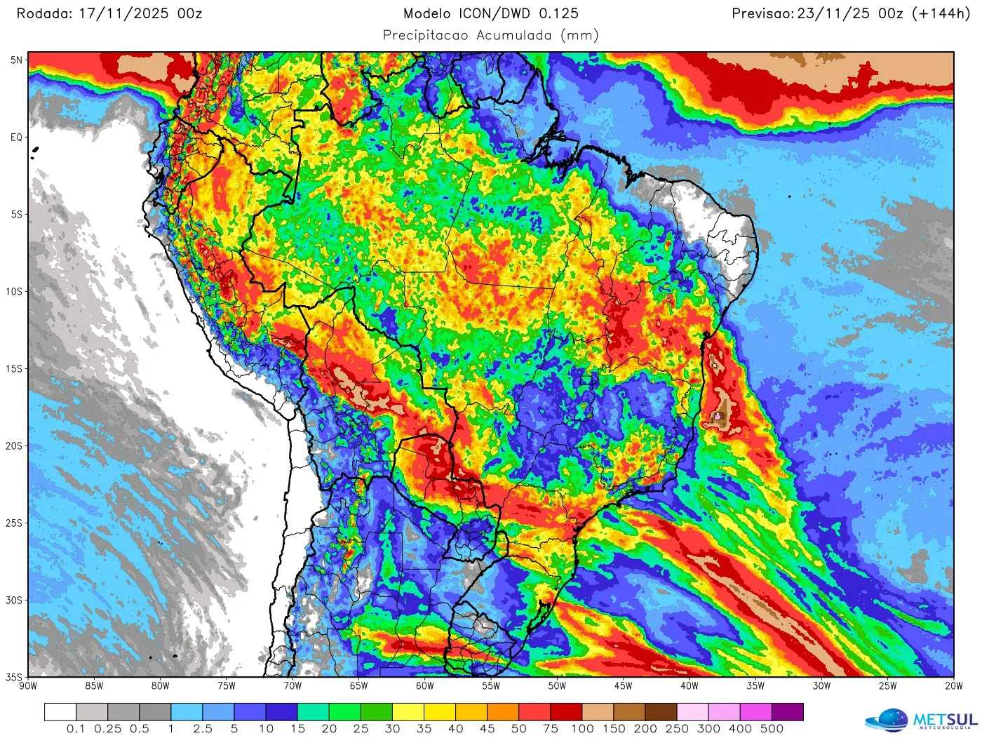 Veja onde mais vai ter chuva esta semana no Brasil