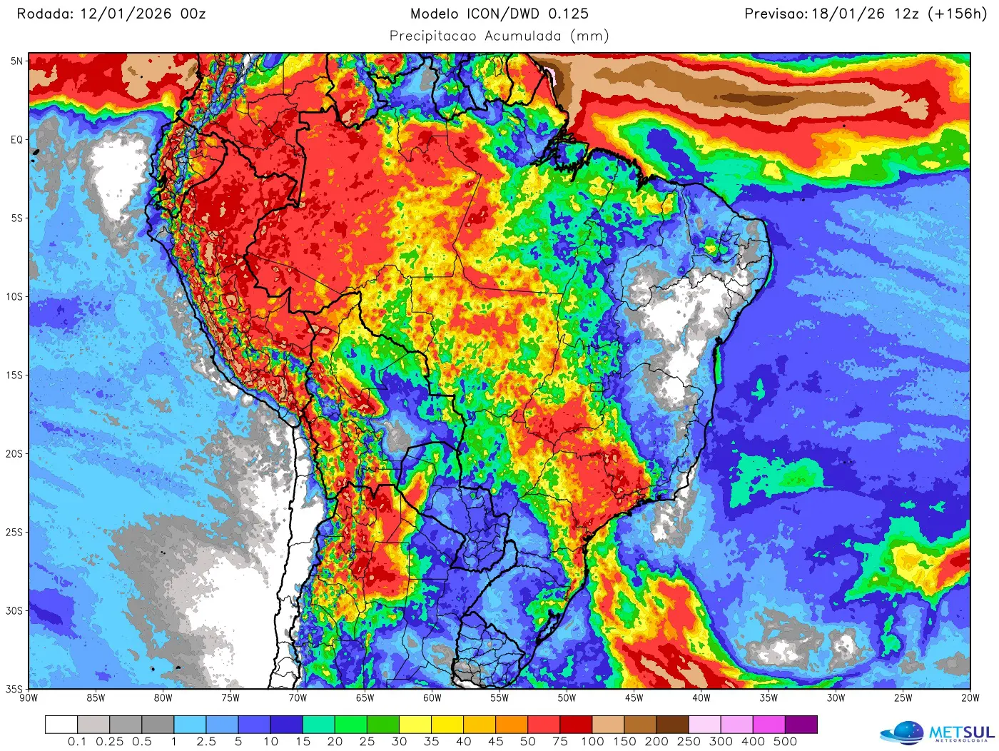 Veja onde mais vai ter chuva no Brasil esta semana