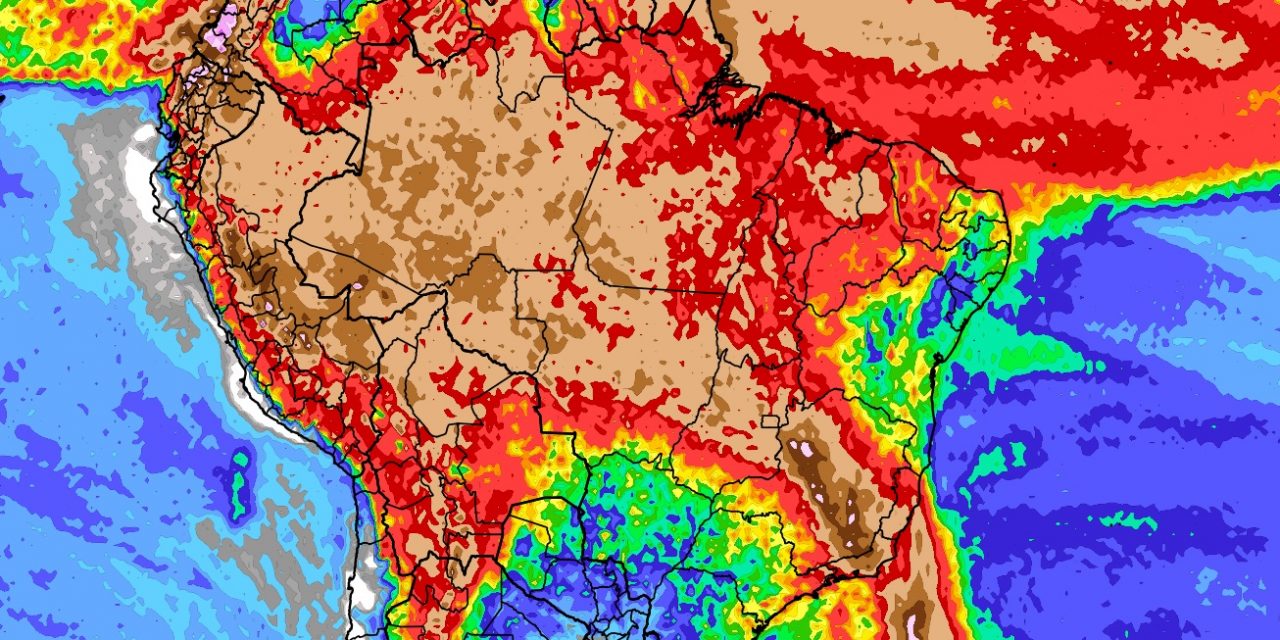 Previsão do tempo: tendência de chuva para dez dias no Brasil