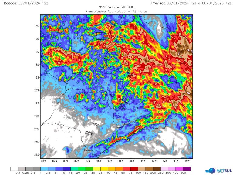 ZCAS traz risco de chuva intensa em vários estados no começo da semana